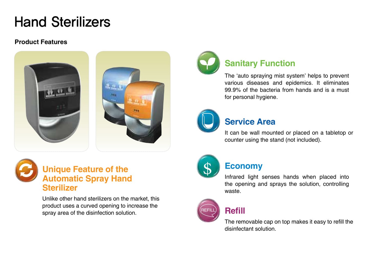 Automatic Touchless Sanitizer Dispenser | AIAN Sterilizer